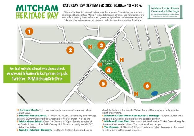 Mitcham Heritage Day – Saturday 12th September 2020 | Mitcham Cricket ...